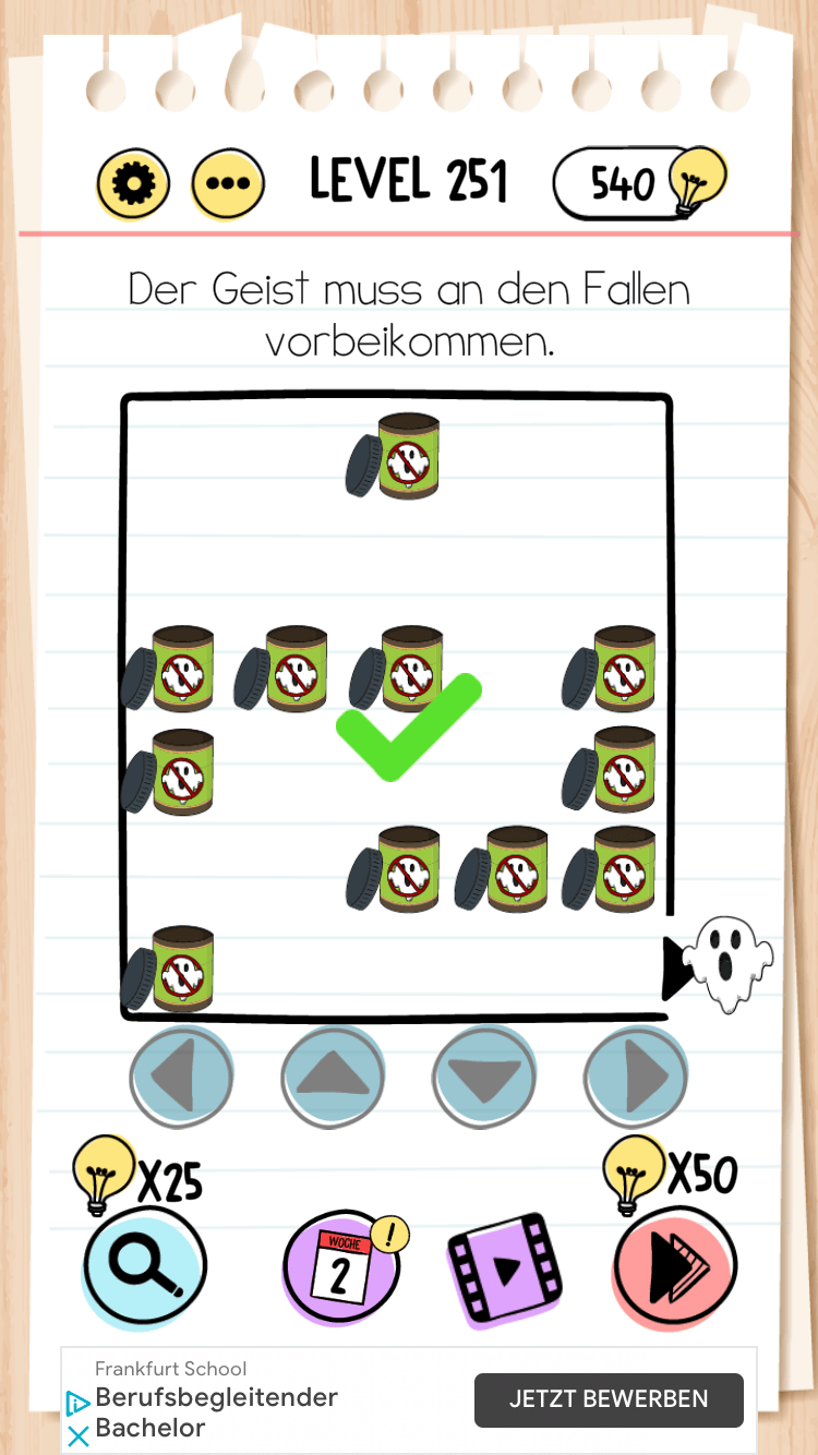Brain Test: Level 251 bis Level 260 - Lösungen