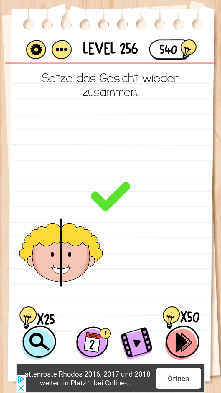 Brain Test: Level 251 bis Level 260 - Lösungen