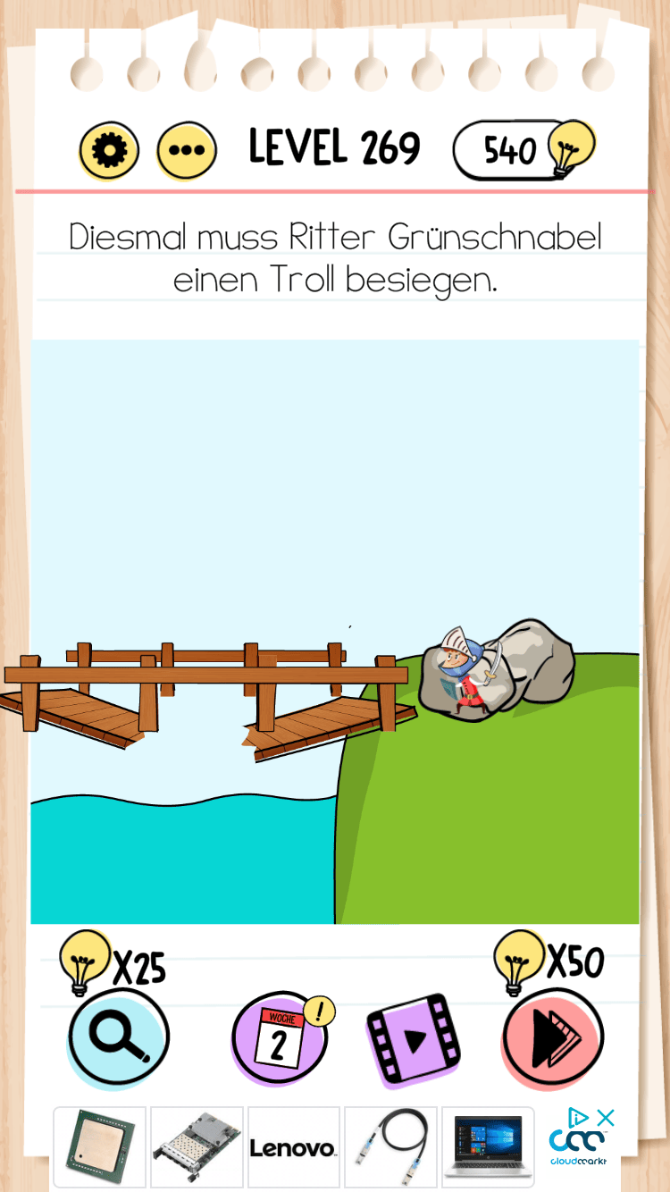 Brain Test: Level 261 bis Level 270 - Lösungen