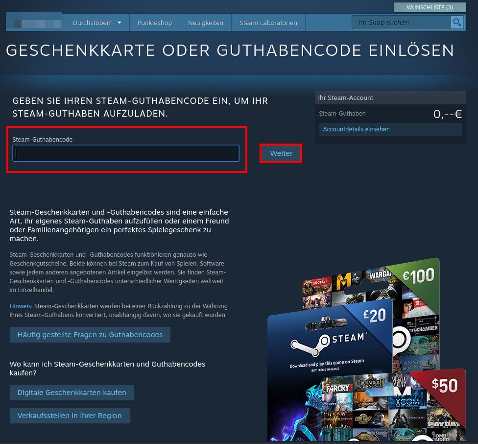 Steam: Guthaben aufladen – so geht's