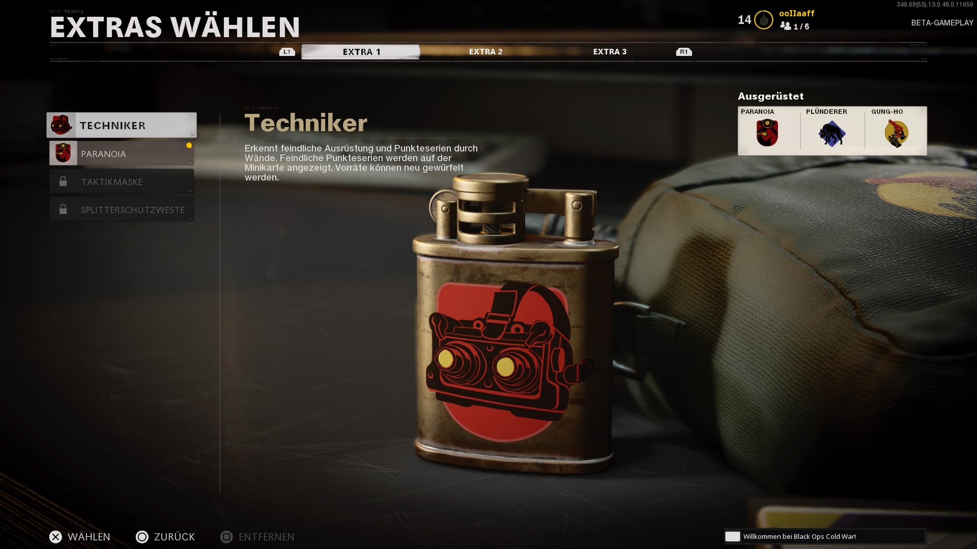 CoD Black Ops Cold War: Wildcards & Extras (Perks)