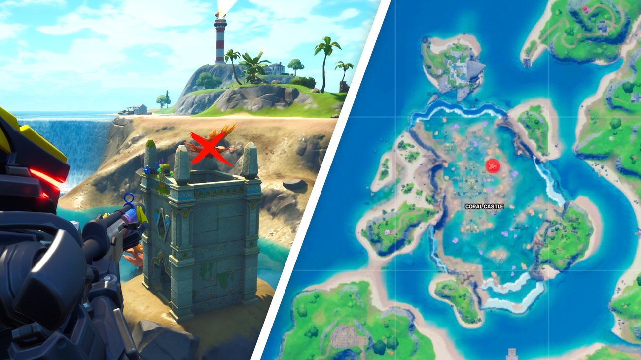Fortnite: Ringe bei Coral Castle - alle Fundorte