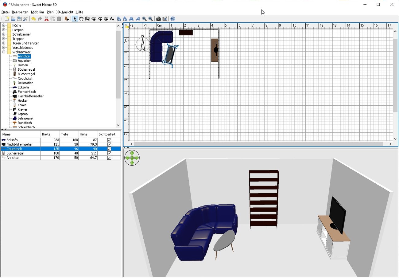 Grundriss zeichnen am PC: Kostenloses Programm mit 2D- und 3D-Ansicht