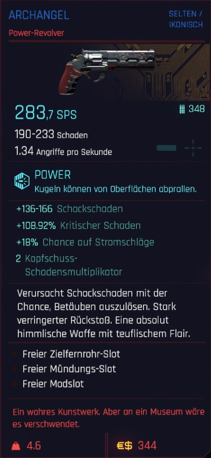 Archangel (Revolver) - Fundort in Cyberpunk 2077