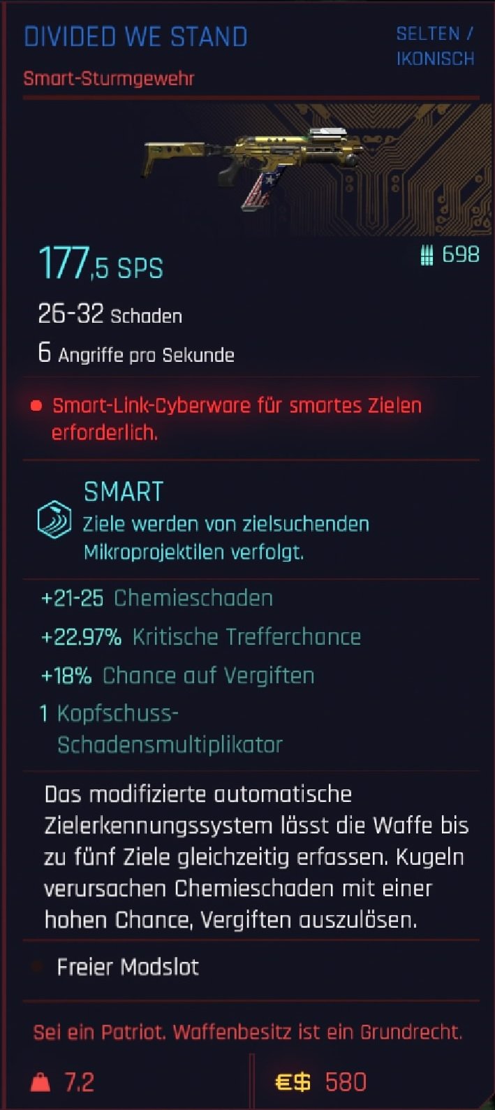 Divided We Stand (Sturmgewehr) - Fundort in Cyberpunk 2077