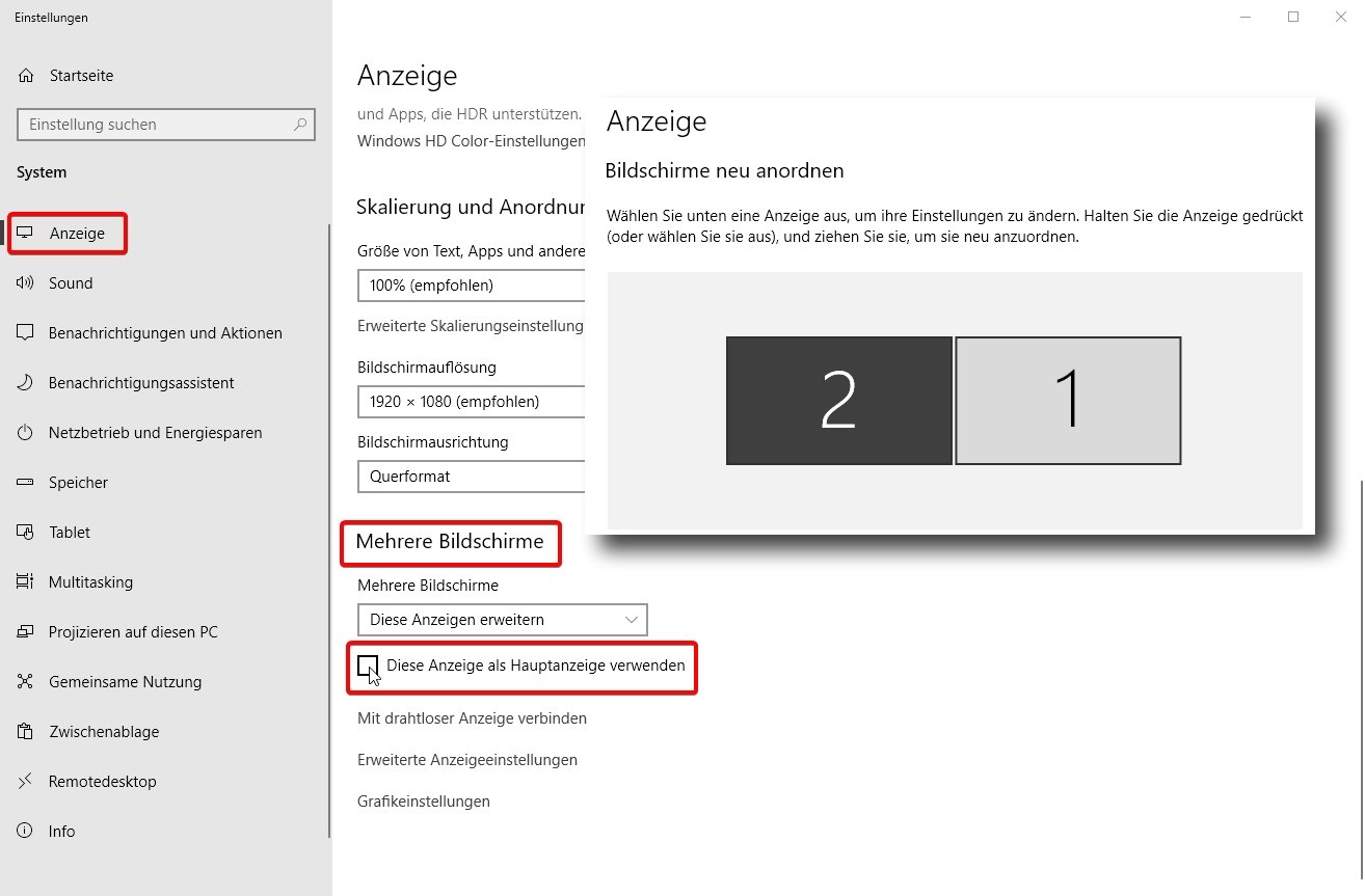 Windows 10: Taskleiste auf dem falschen Bildschirm – Lösung