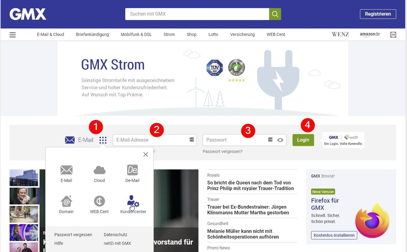 GMX-Login: Anmelden beim Mailservice von GMX – so geht’s