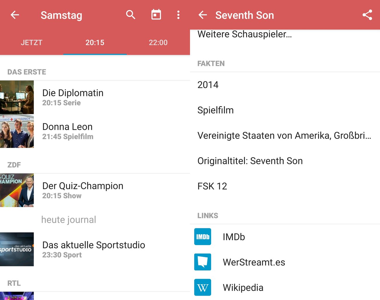 TV-Programm-Apps: Das Fernsehprogramm fürs Smartphone