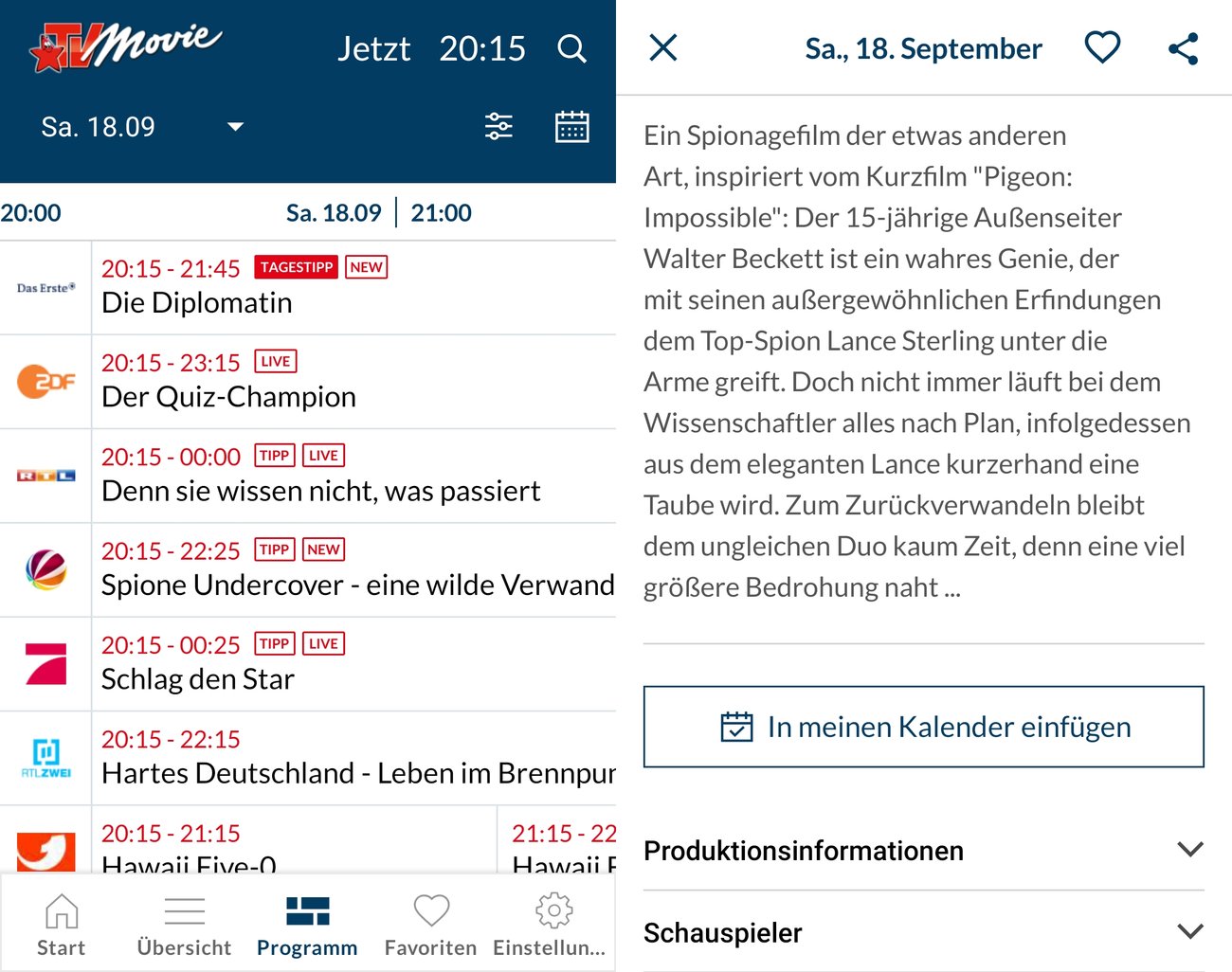 TV-Programm-Apps: Das Fernsehprogramm fürs Smartphone