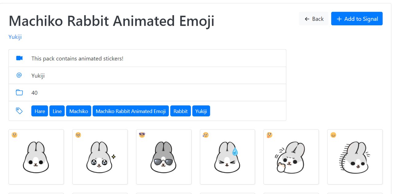 Signal: Sticker hinzufügen, erstellen & posten