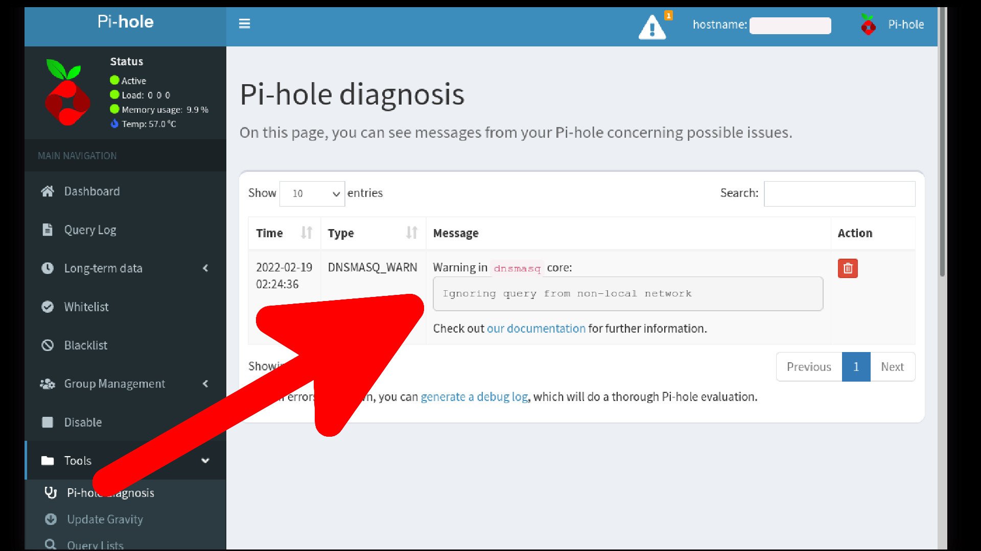 Pihole: Ignoring query from non-local network (DNSMASQ_WARN) Pihole: Ignoring query from non-local network (DNSMASQ_WARN)