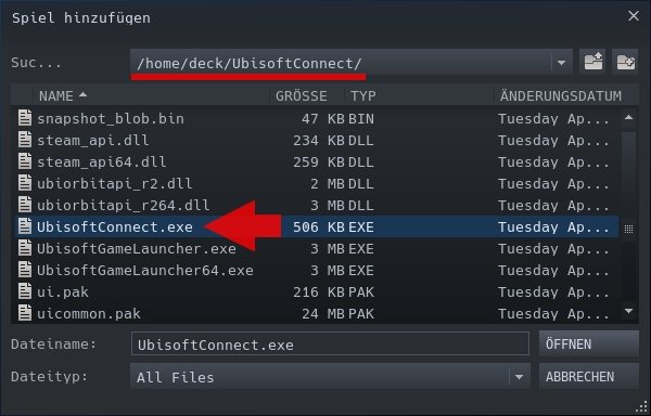 Steam Deck: „Ubisoft Connect“-Launcher installieren