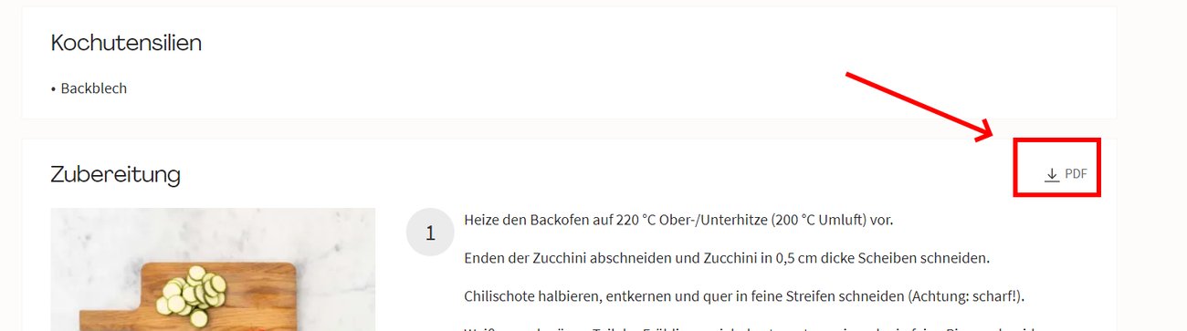 HelloFresh-Rezepte als PDF herunterladen: So gehts