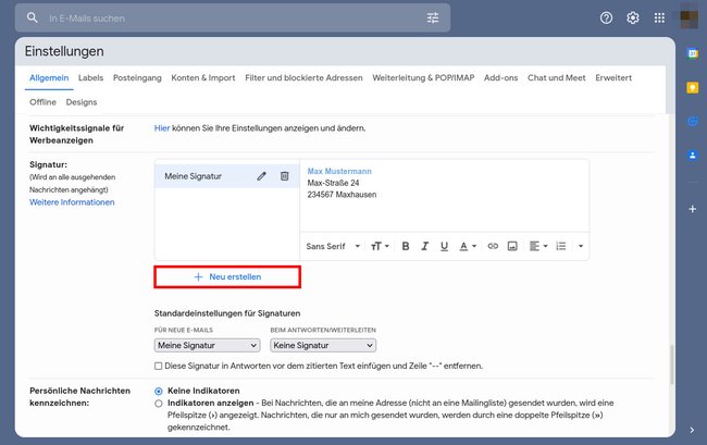 Gmail-Signatur erstellen und ändern – so geht's