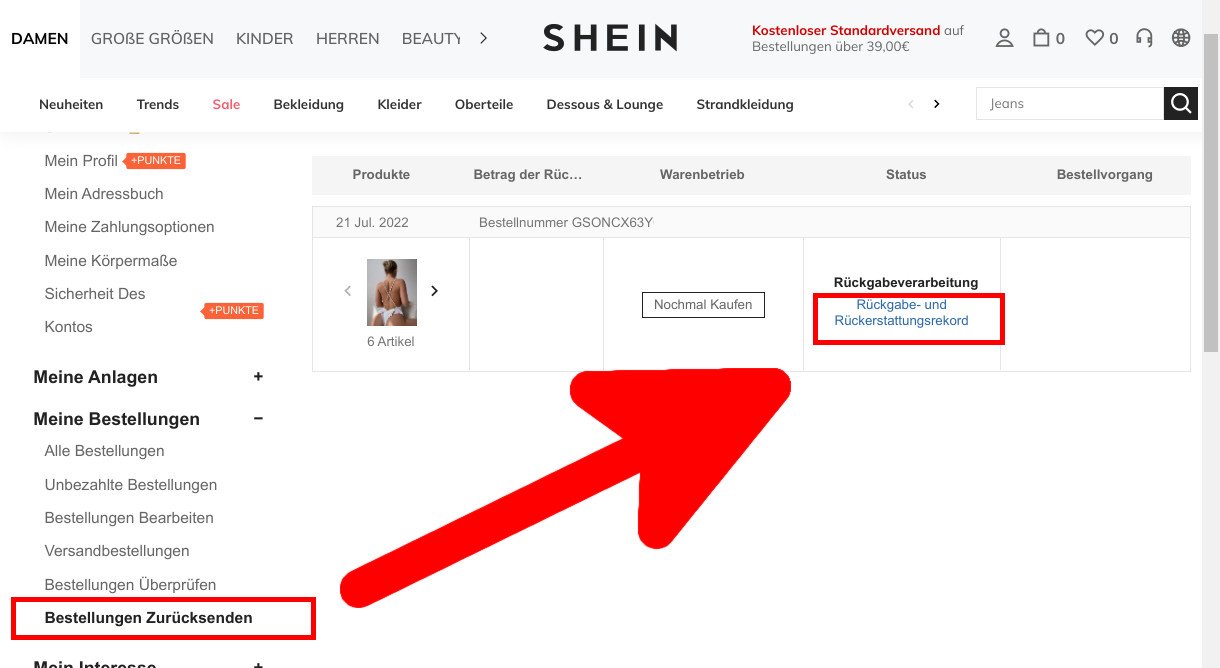 Shein-Tracking: So verfolgt ihr eure Bestellung
