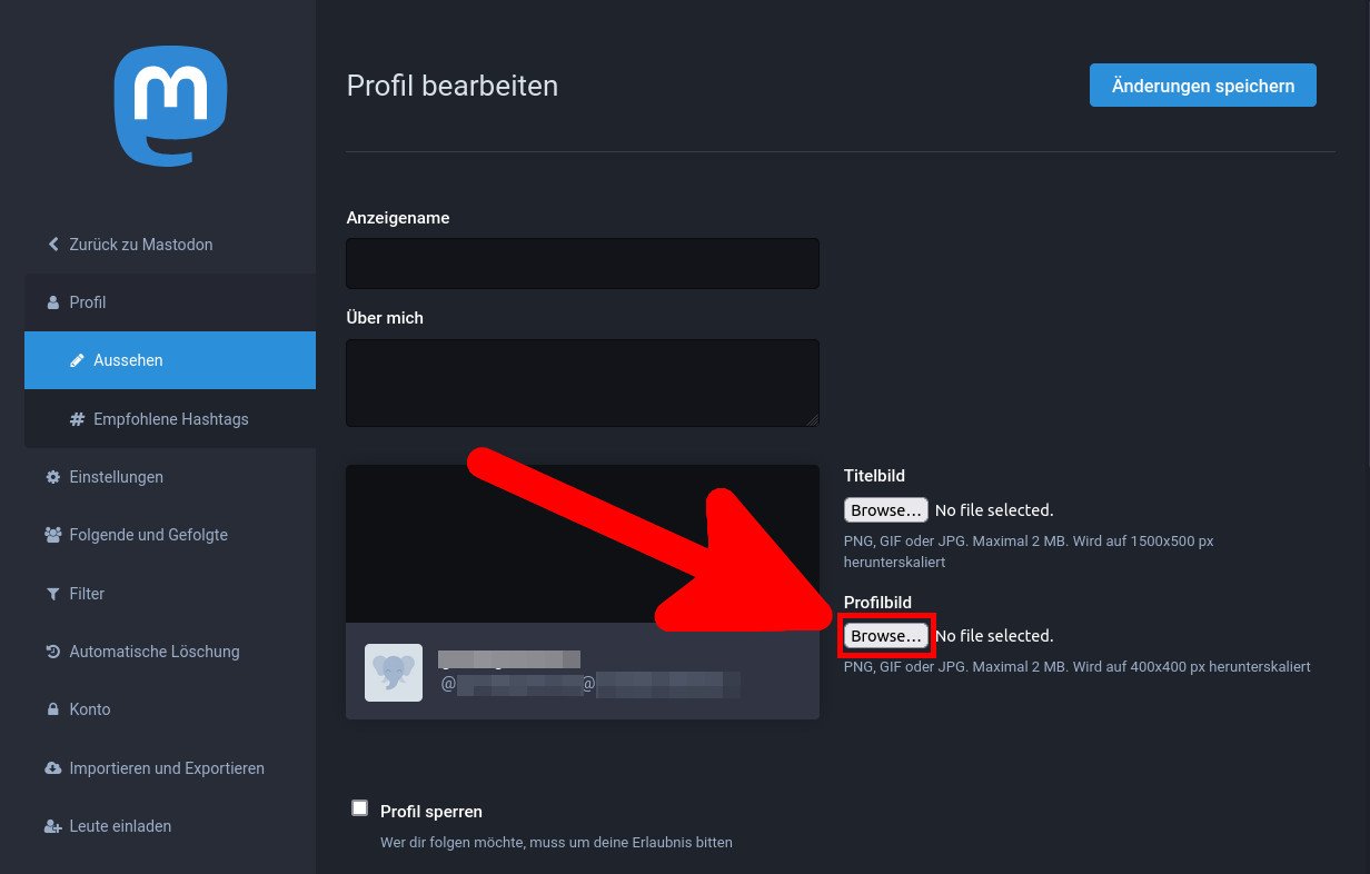 Mastodon: Profilbild ändern – so geht's