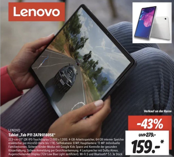 Lidl verkauft ab heute ein starkes Android-Tablet zum Hammerpreis