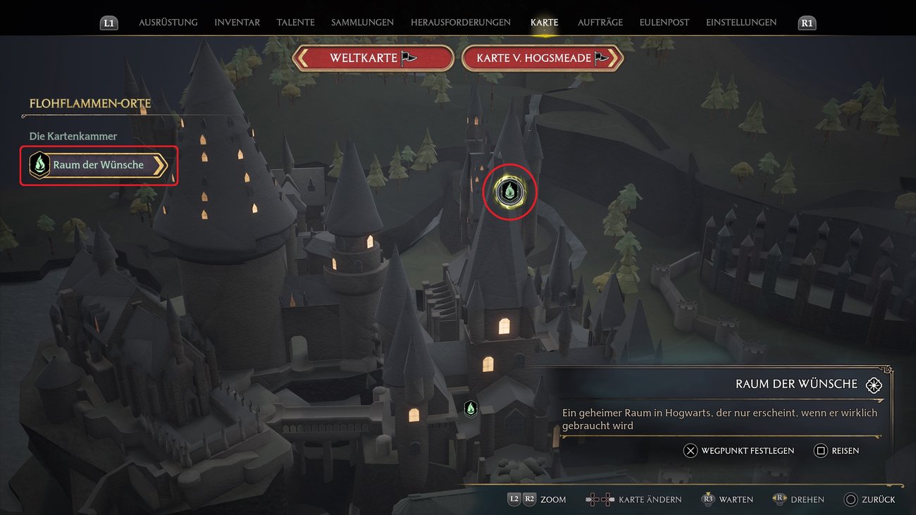 Den Raum der Wünsche in Hogwarts Legacy freischalten