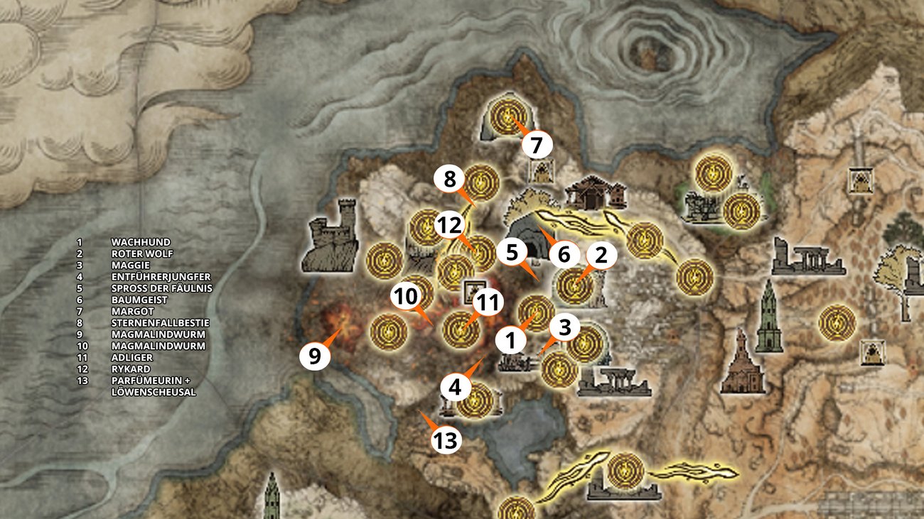 Elden Ring: Alle Bosse, ihre Fundorte und Belohnungen