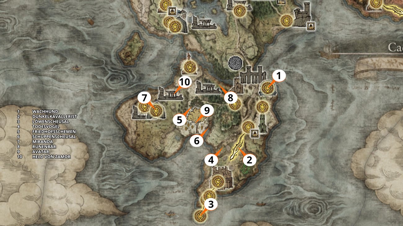 Elden Ring: Alle Bosse, ihre Fundorte und Belohnungen