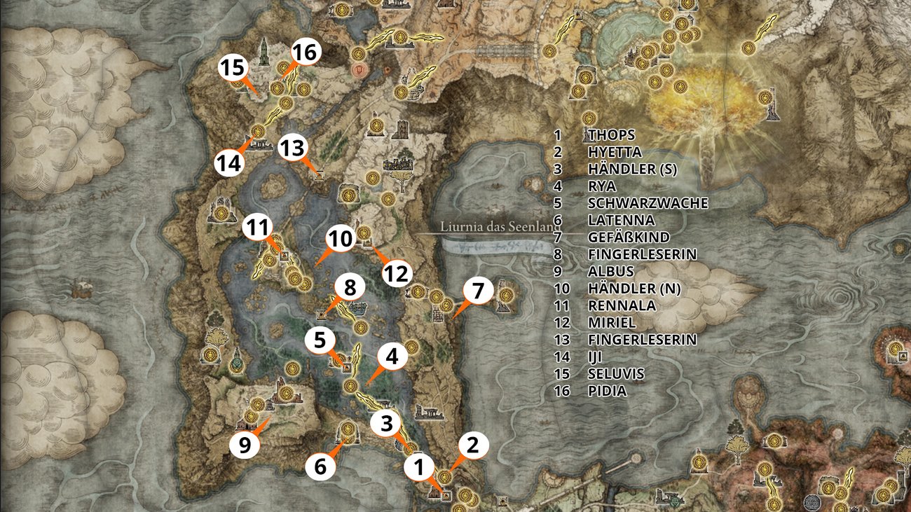 Elden Ring: Alle NPCs und Quests inklusive DLC