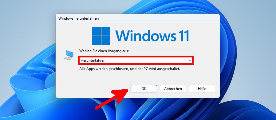 Windows 11 herunterfahren – die 3 besten Methoden
