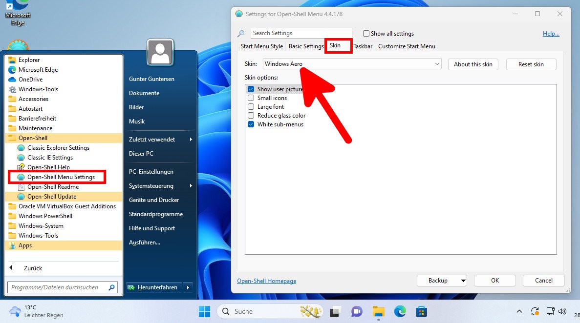 Open-Shell (Classic Shell) in Windows 11 nutzen – so geht's