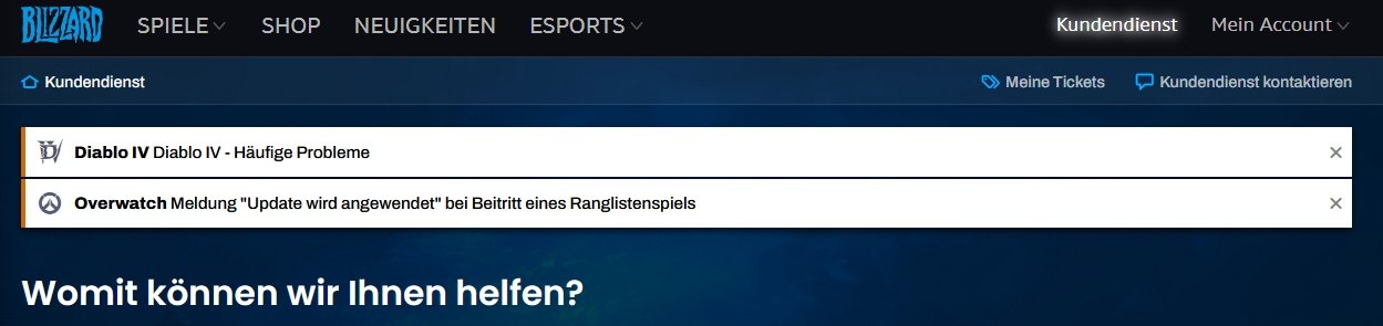 Battle.net down? Aktuelle Störung bei Blizzard-Servern