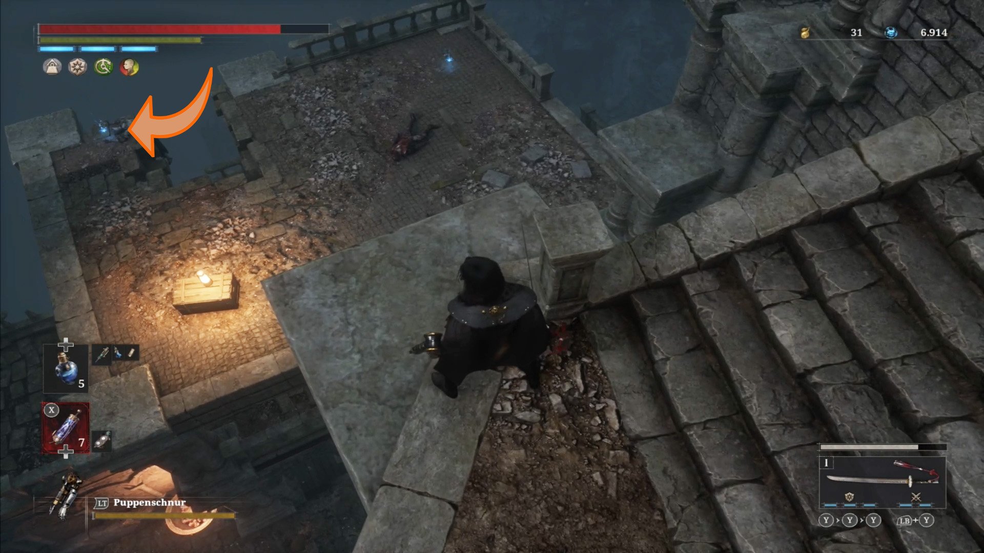 Ergo und Mondsteine in Lies of P farmen