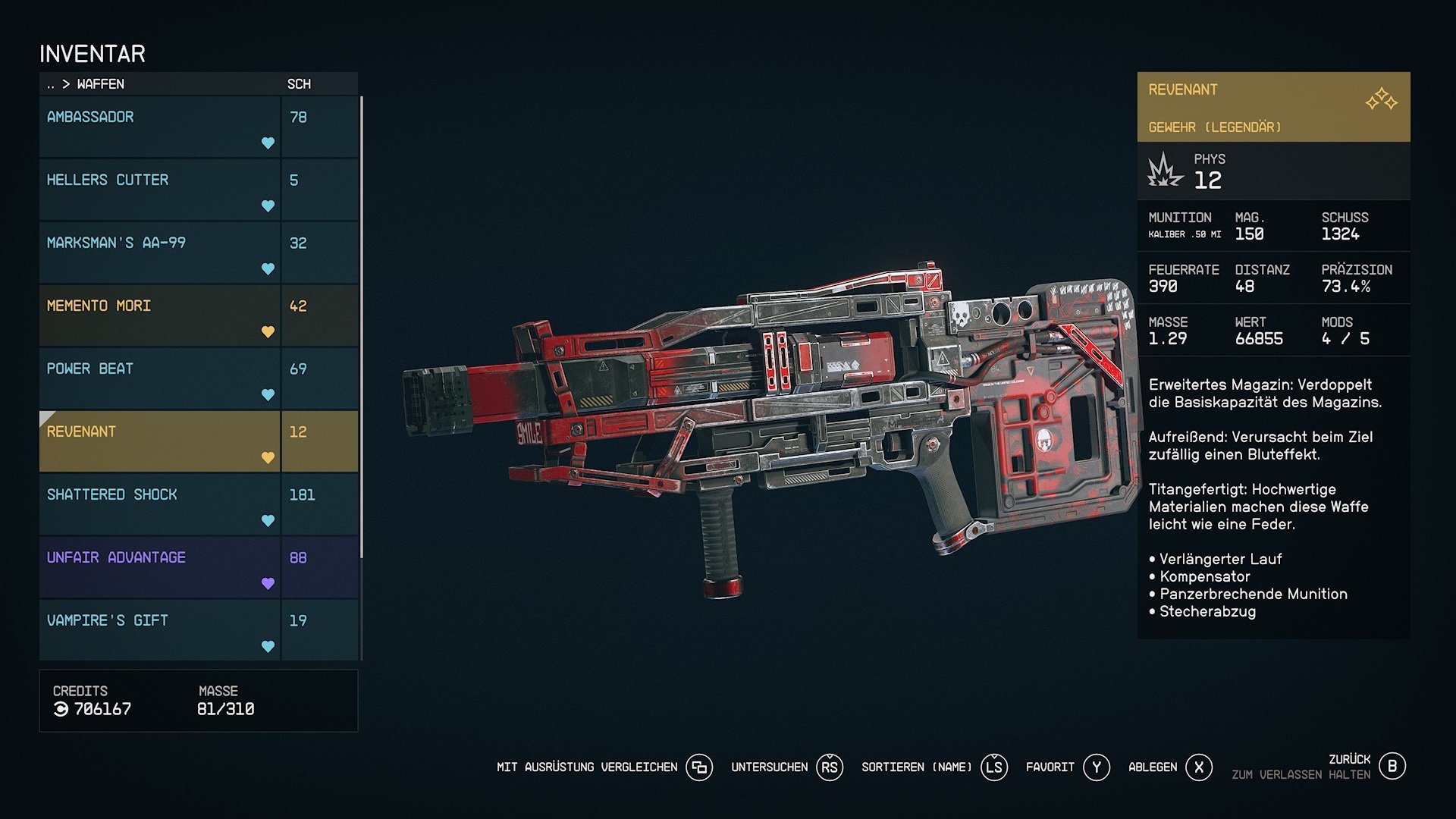 Starfield: Beste Waffen & Liste aller einzigartigen Waffen