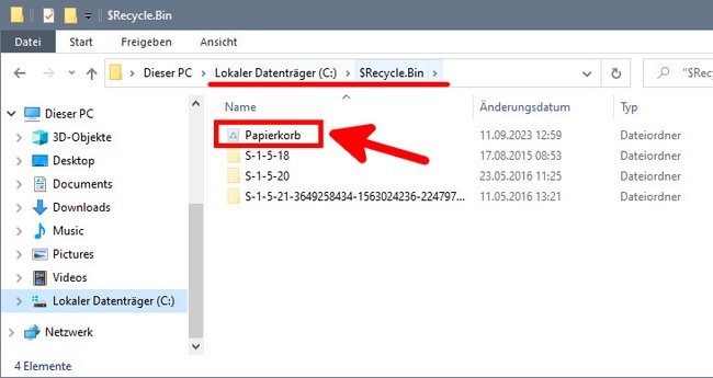 Windows 10/11: Papierkorb öffnen – so geht’s