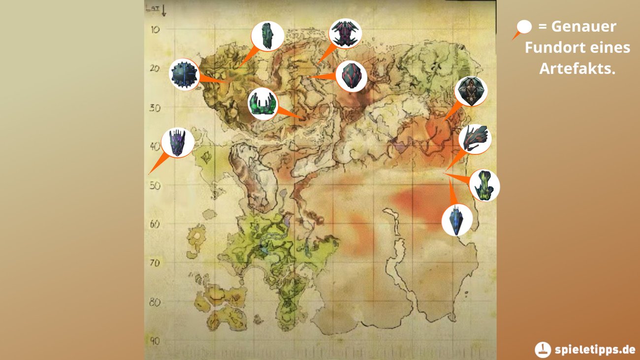 In ARK alle Artefakte finden und allgemeine Infos