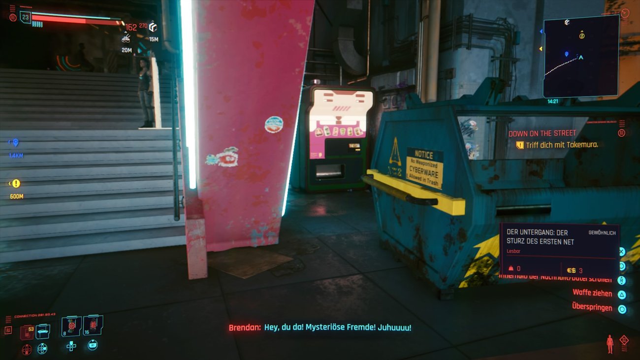 Cyberpunk 2077: Coin operated boy - Lösung