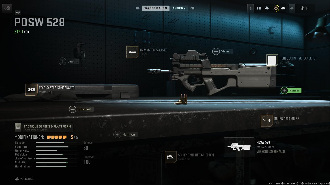 CoD MW 2: PDWSK 528 - Bestes Setup, Aufsätze & Werte