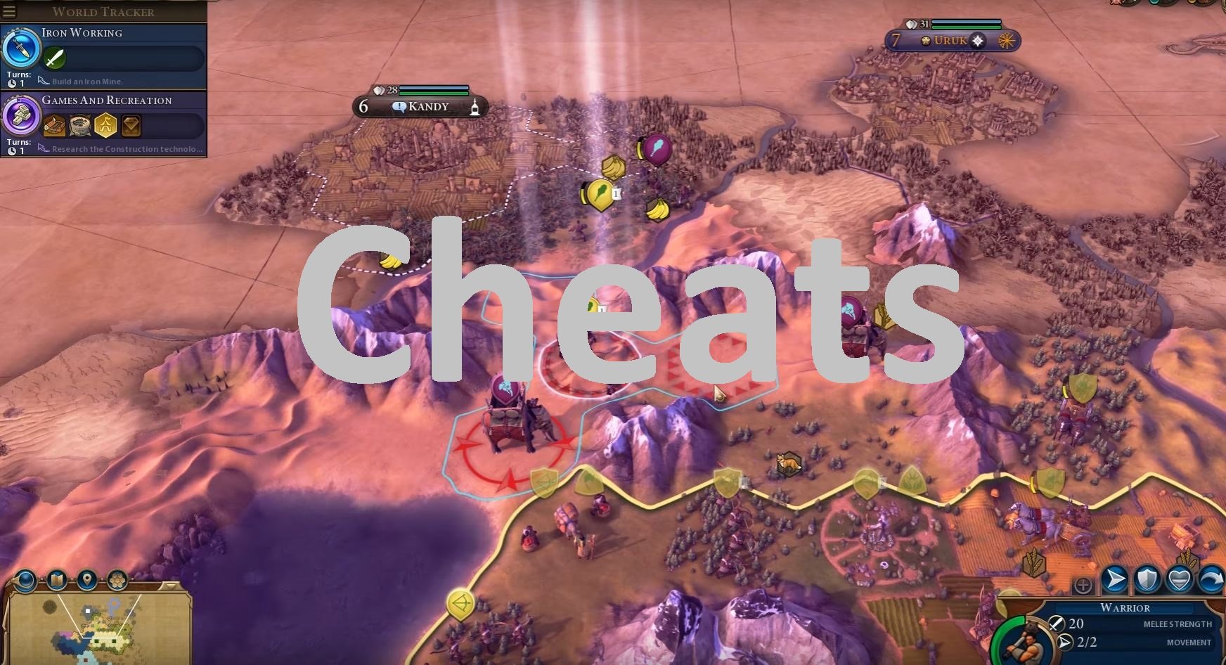 Civilization 6: Cheats und Trainer für ein leichtes Spiel