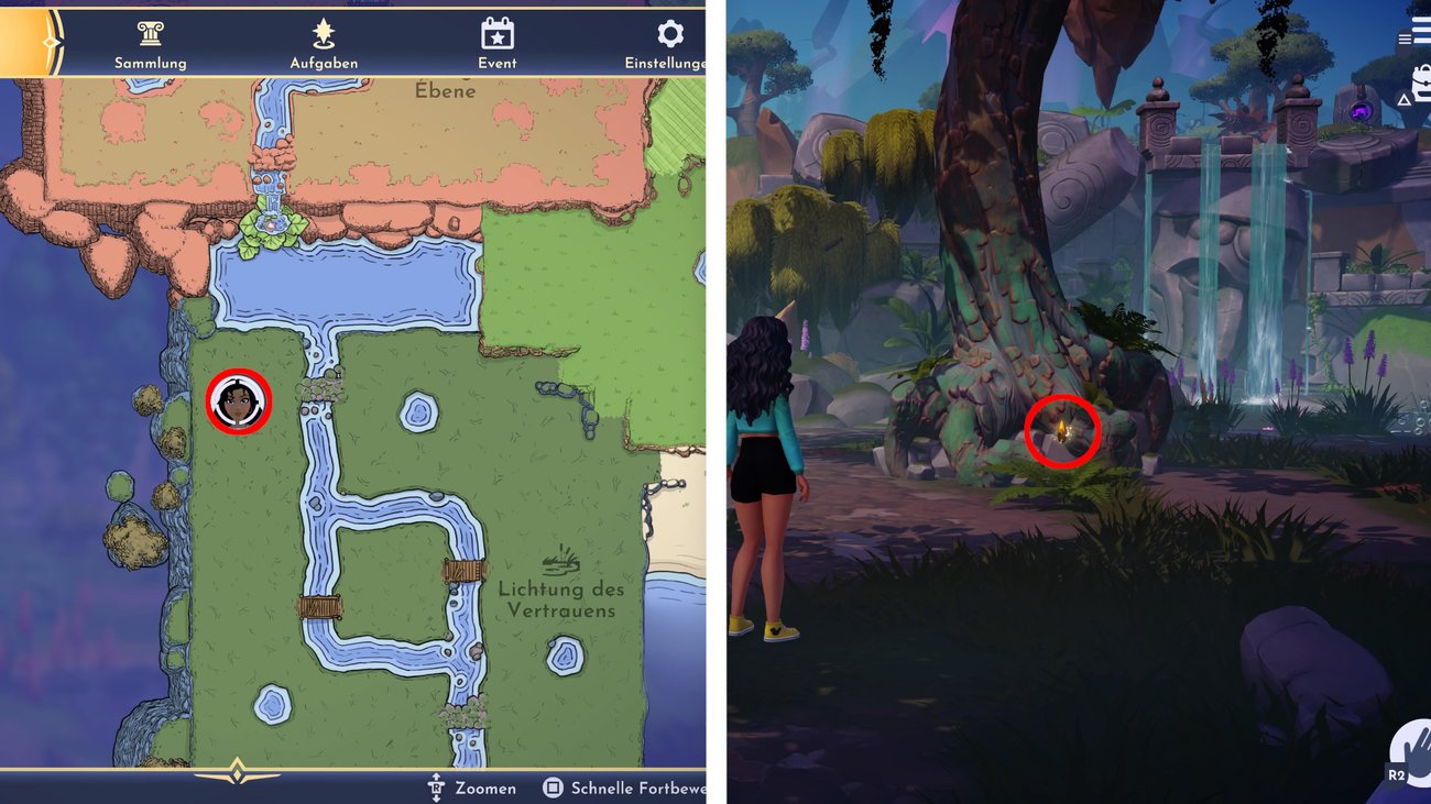 Die Sonnensteinfragmente-Quest in Disney Dreamlight Valley