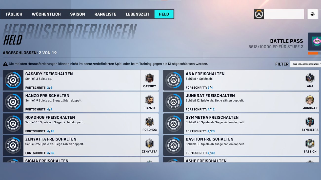 Overwatch 2: Helden freischalten im Free To Play