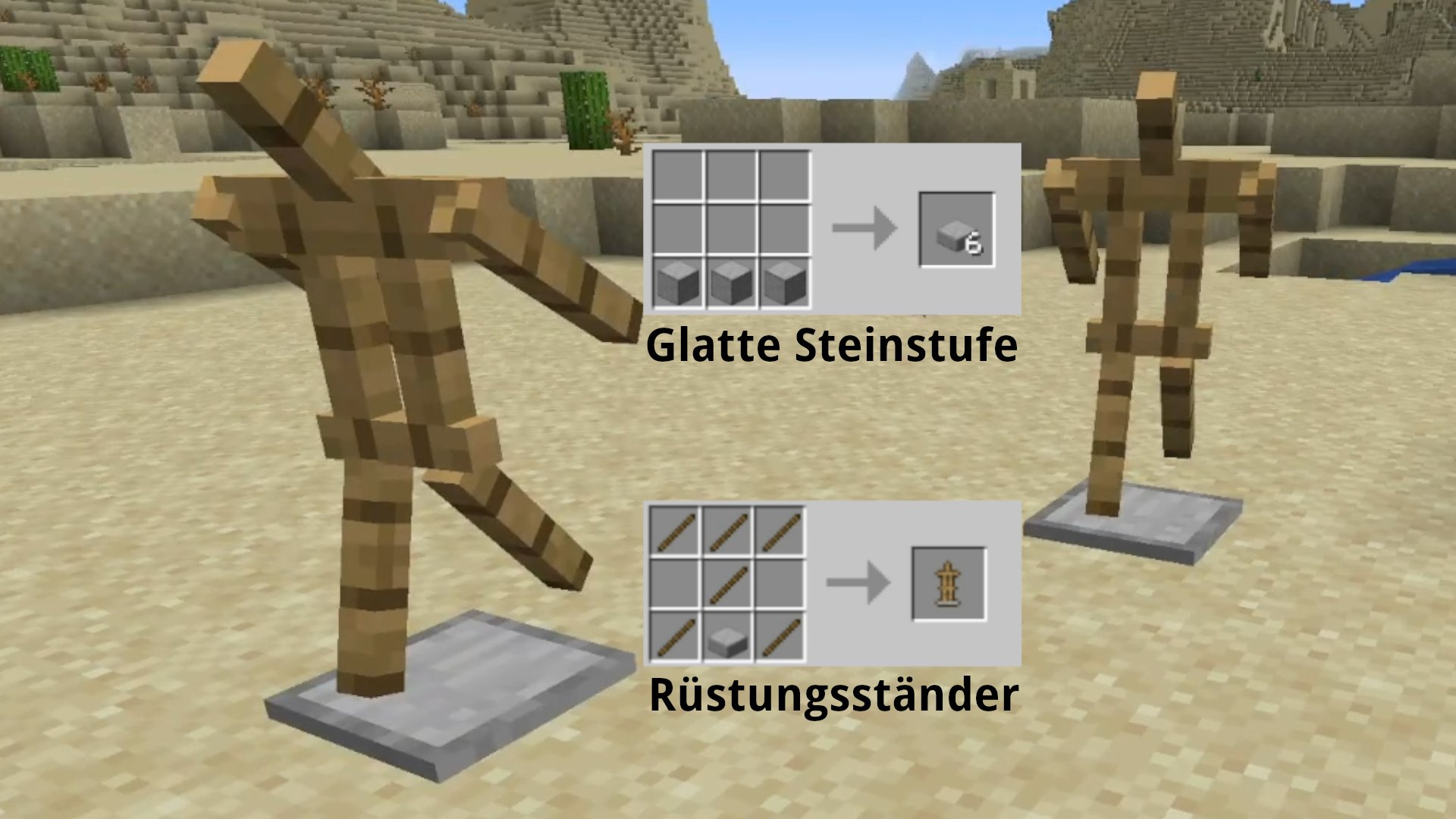 Minecraft: Rüstungsständer und ihre Positionen verändern