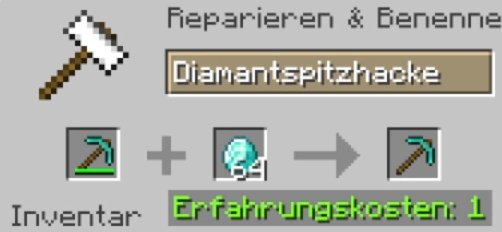 Minecraft: Amboss craften und benutzen