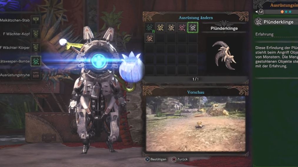 Monster Hunter World: Palico-Gadgets - So erhaltet ihr alle Fähigkeiten