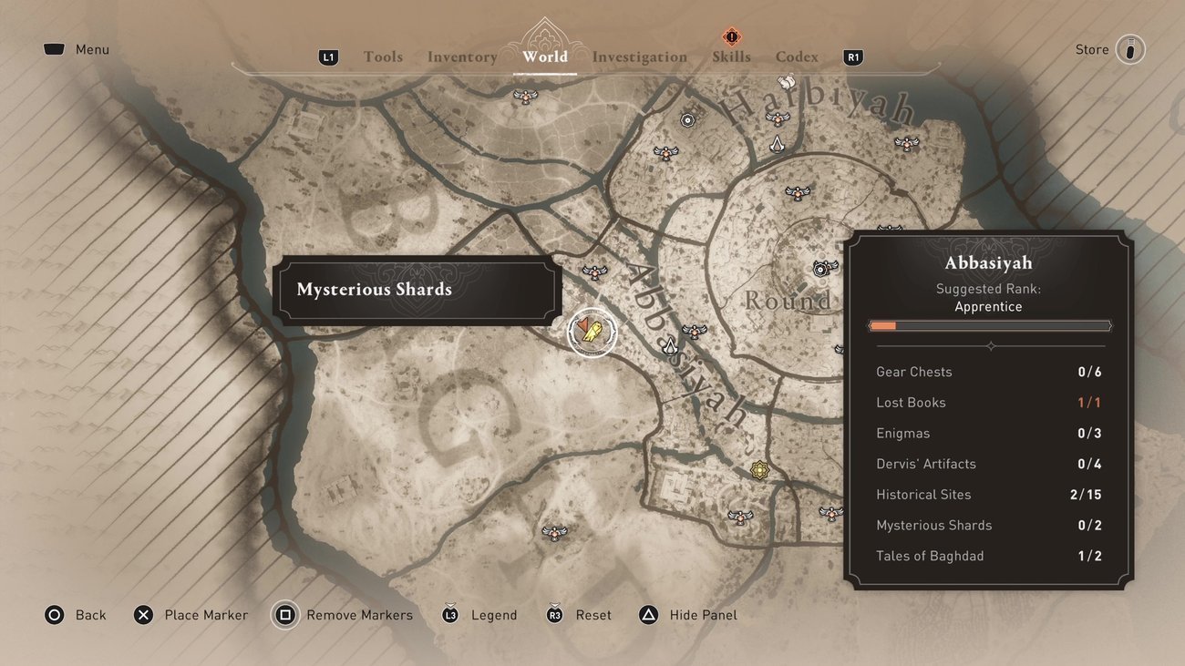 AC Mirage: Rätselhafte Scherben finden & Der Ruf abschließen