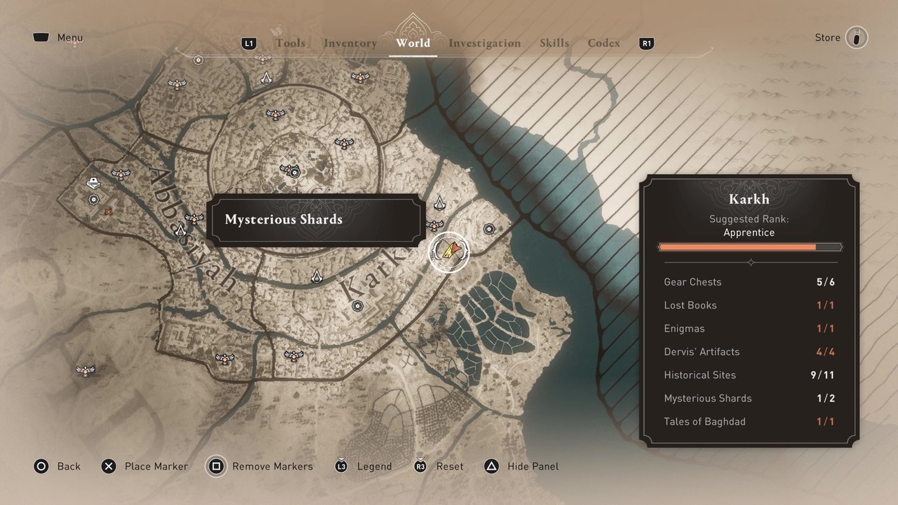 AC Mirage: Rätselhafte Scherben finden & Der Ruf abschließen