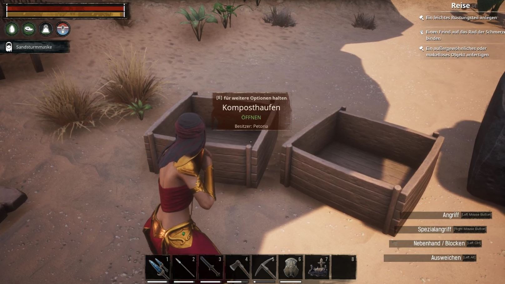 Conan Exiles - Samen pflanzen: Kompost und Pflanztrog nutzen