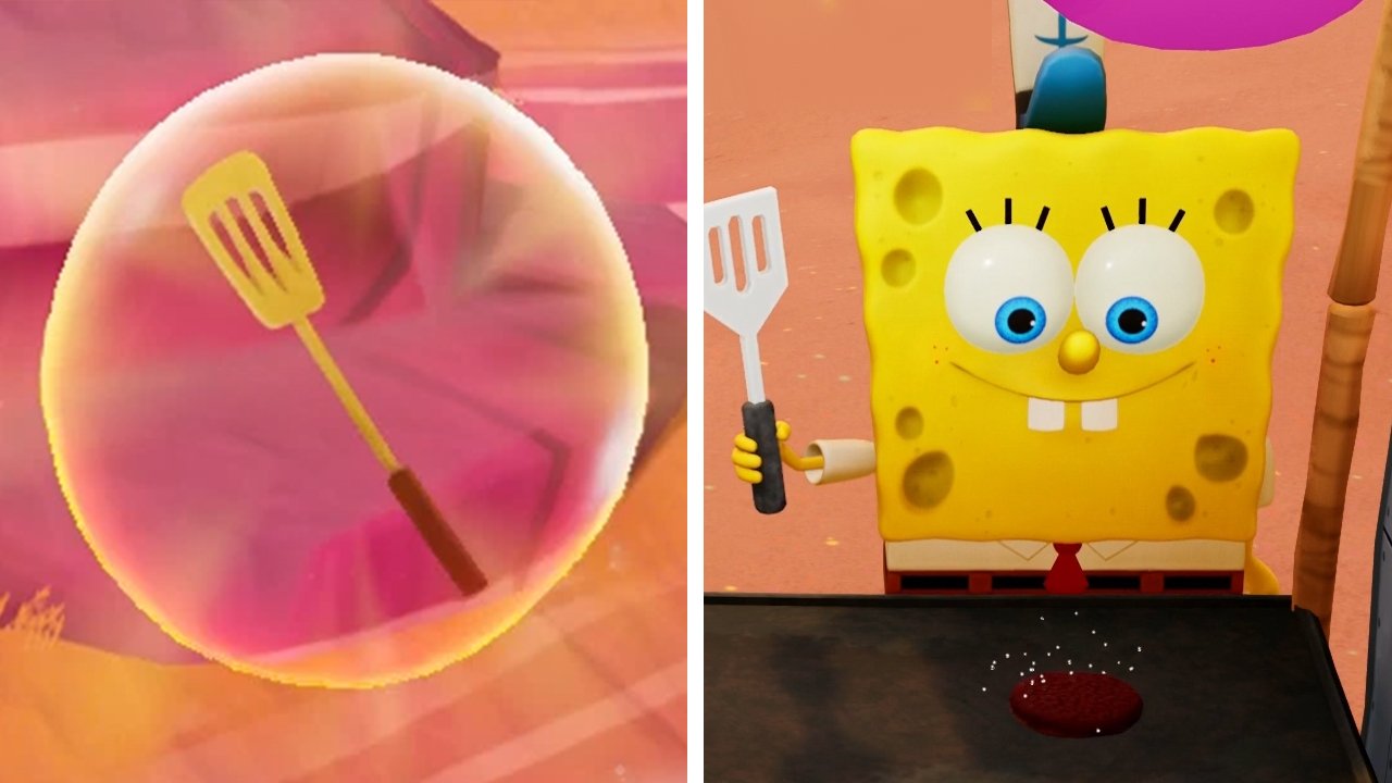SpongeBob Cosmic Shake: Goldene Pfannenwender finden