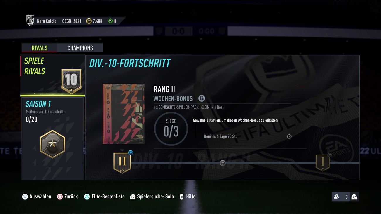 FIFA 22 Division Rivals: Belohnungen und wann ihr sie erhaltet