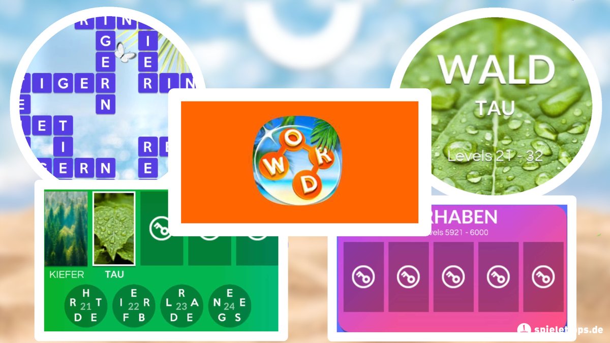 Wordscapes: Lösungen für Level 1-3000