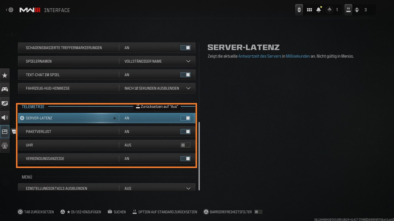 Mw3 Einstellungen Ps5