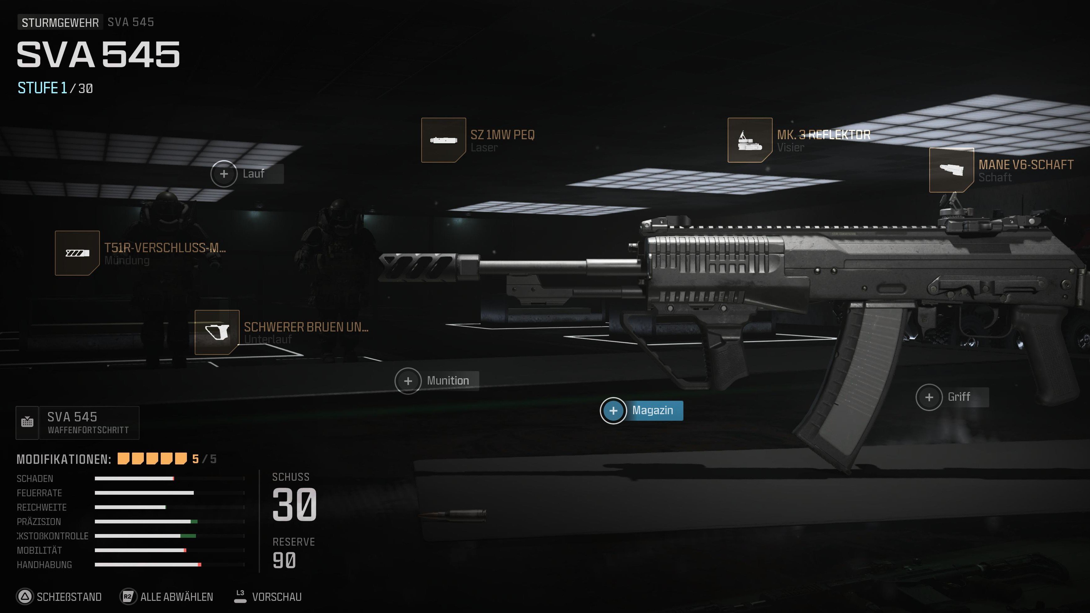 Call of Duty MW 3: SVA 545 - Beste Aufsätze, Setups und Werte