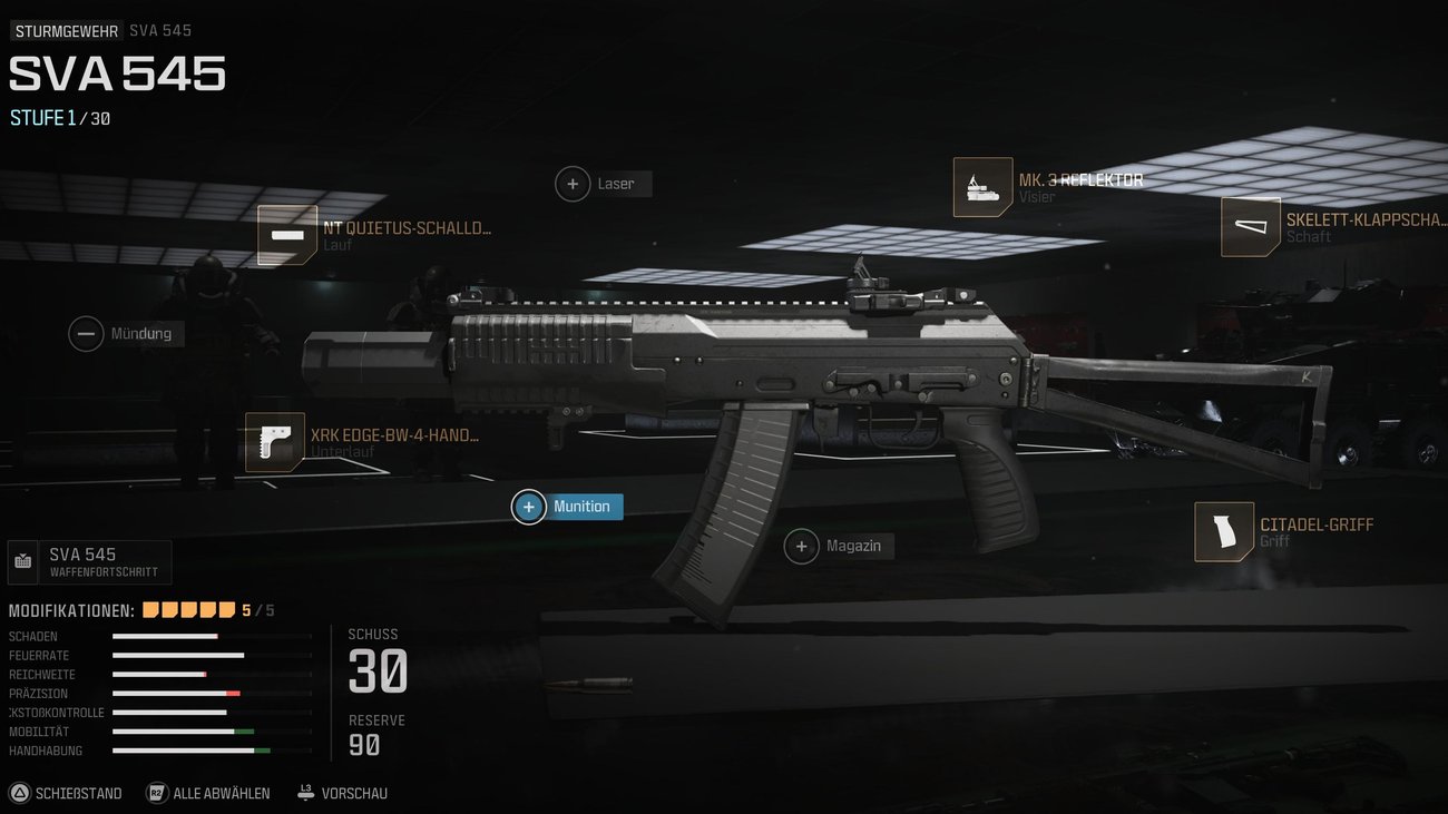 Call of Duty MW 3: SVA 545 - Beste Aufsätze, Setups und Werte