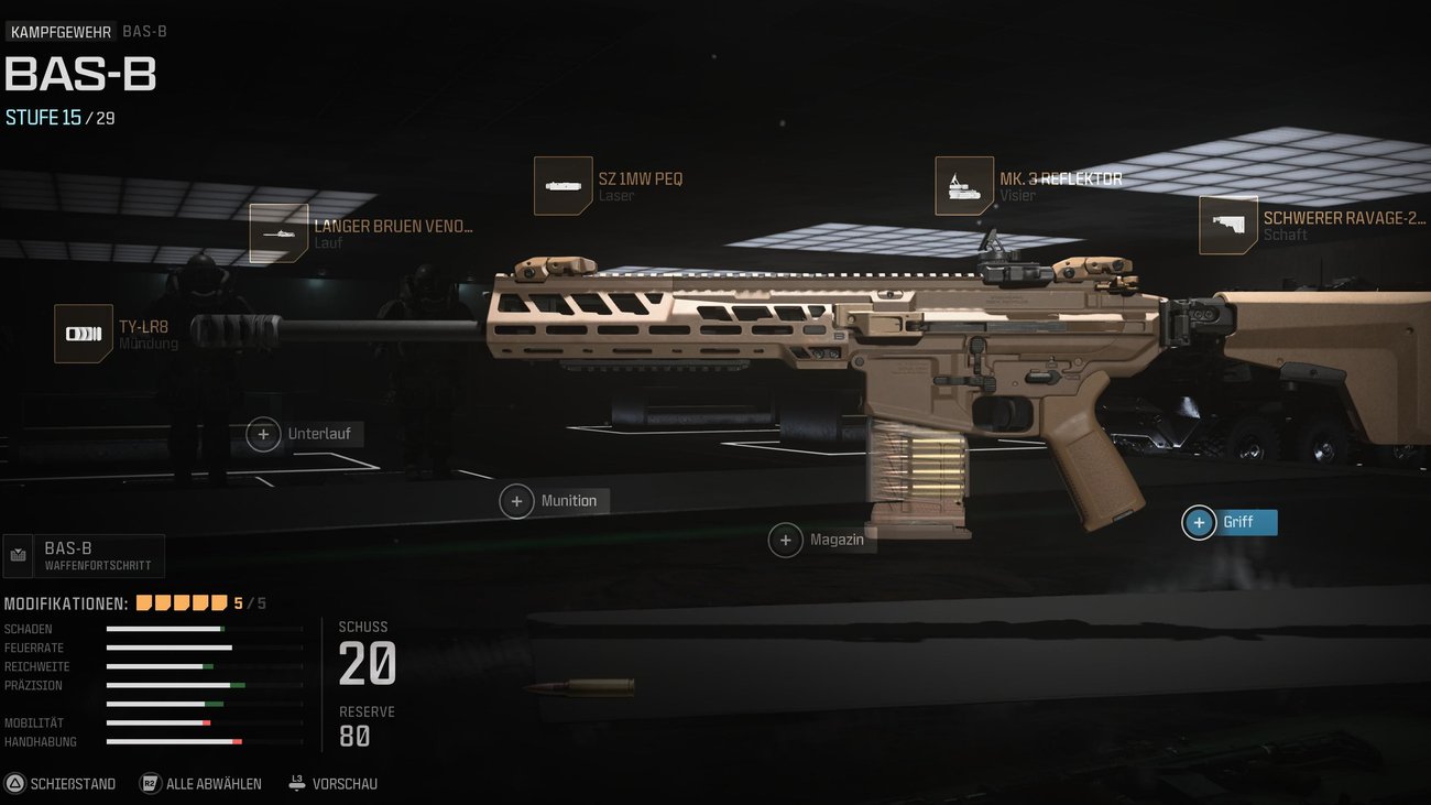 Call of Duty MW 3: BAS-B - Beste Setups, Aufsätze & Werte